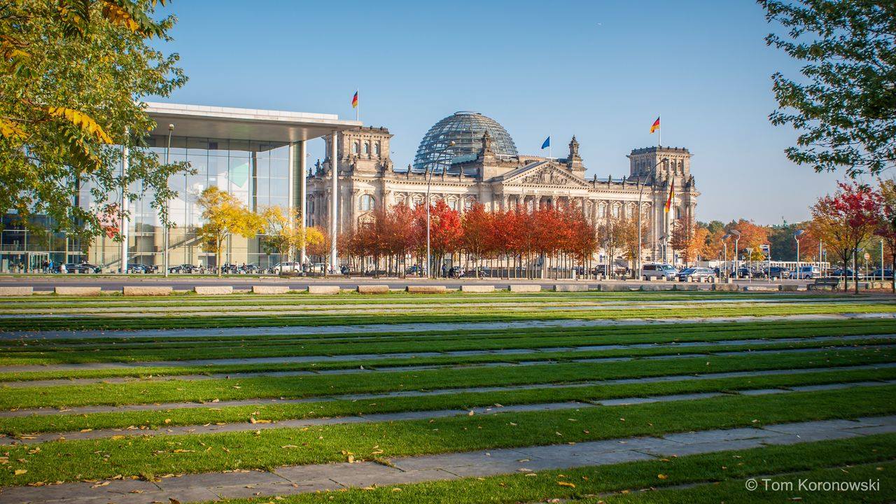 Deutscher Bundestag im Reichstagsgebäude Berlin